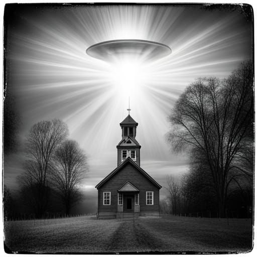 Alien Church - AI Generated Artwork - NightCafe Creator