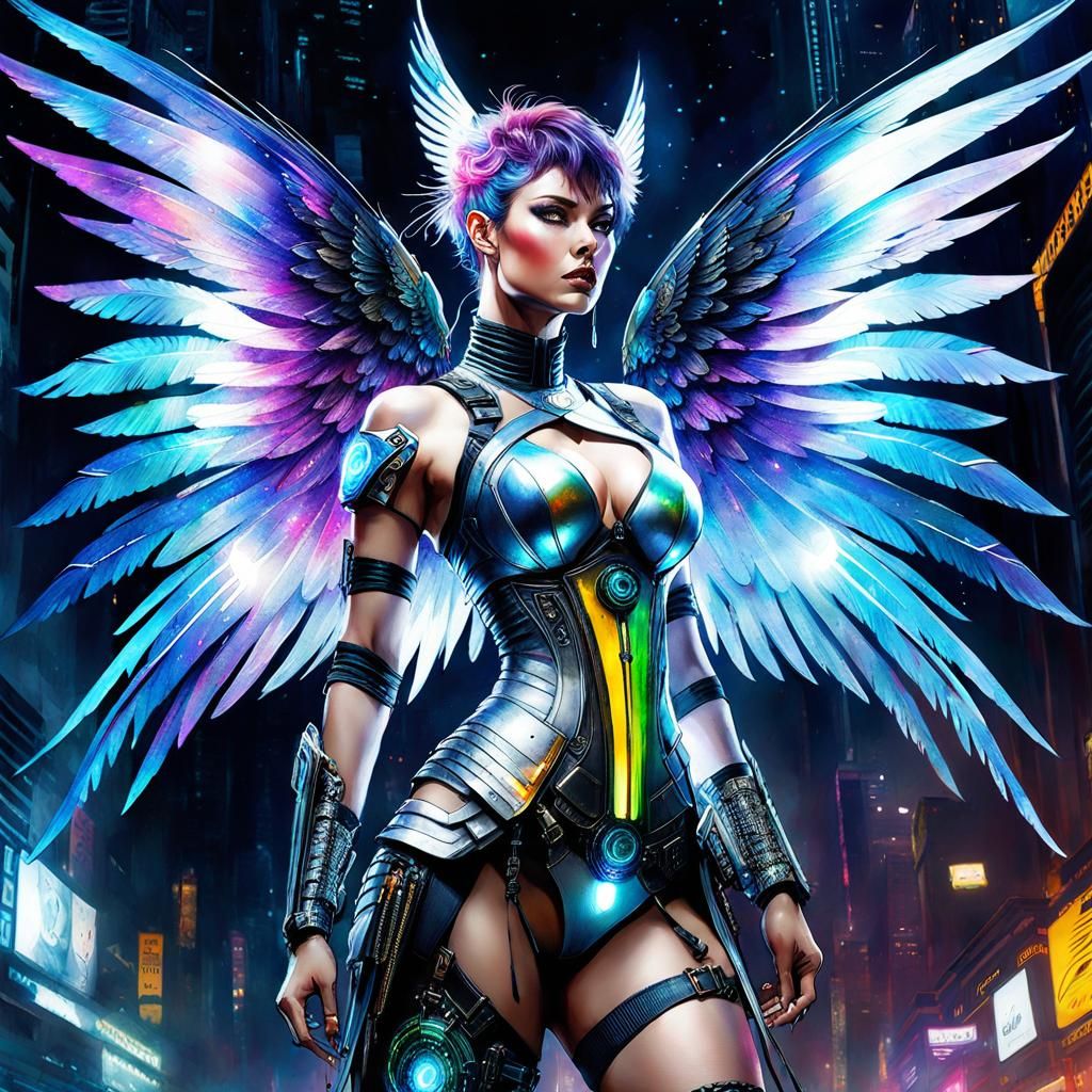 Cyberpunk Pixie - AI Generated Artwork - NightCafe Creator