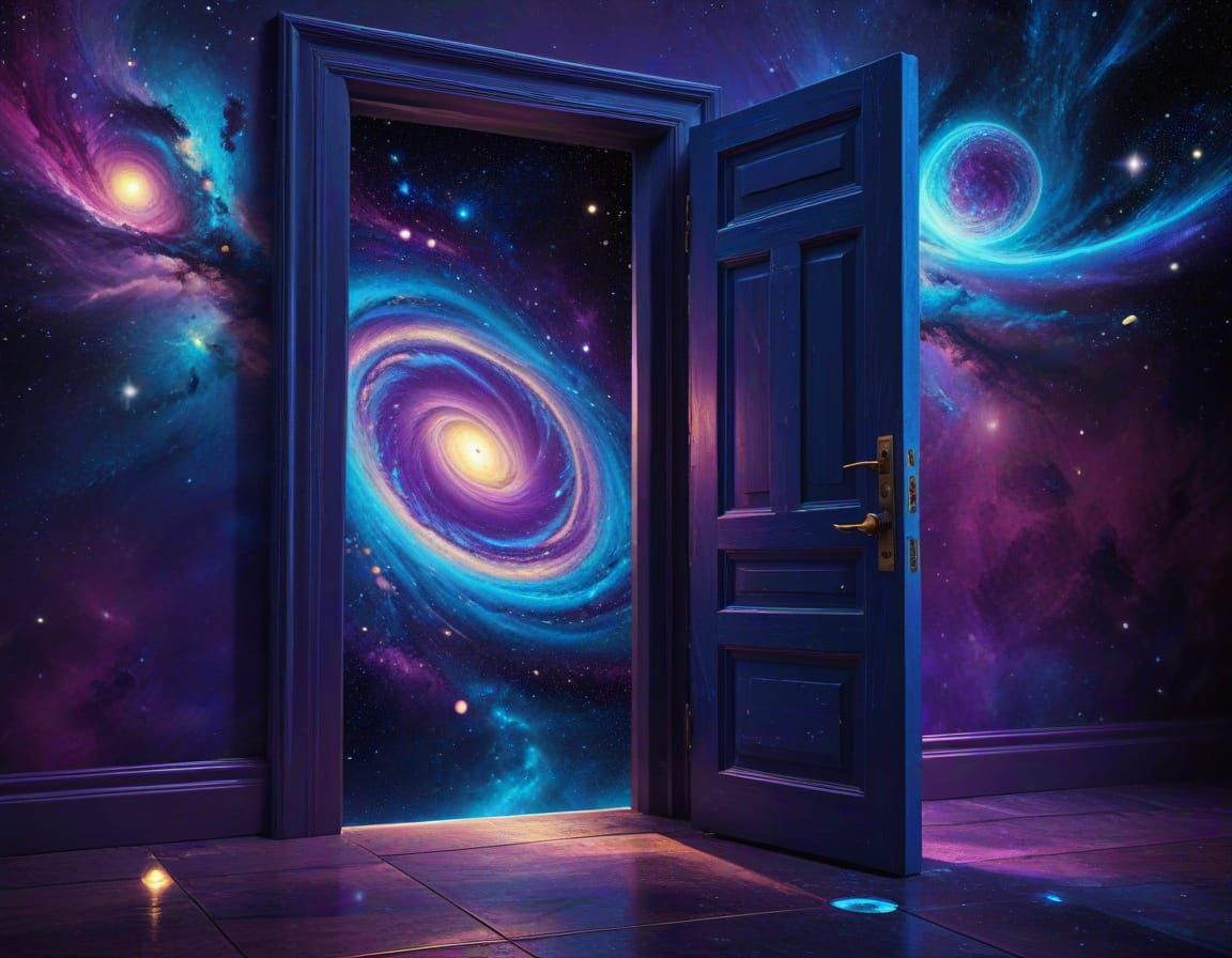 Doors Where They Shouldn't Be - Surreal Sci-Fi Door in Space...