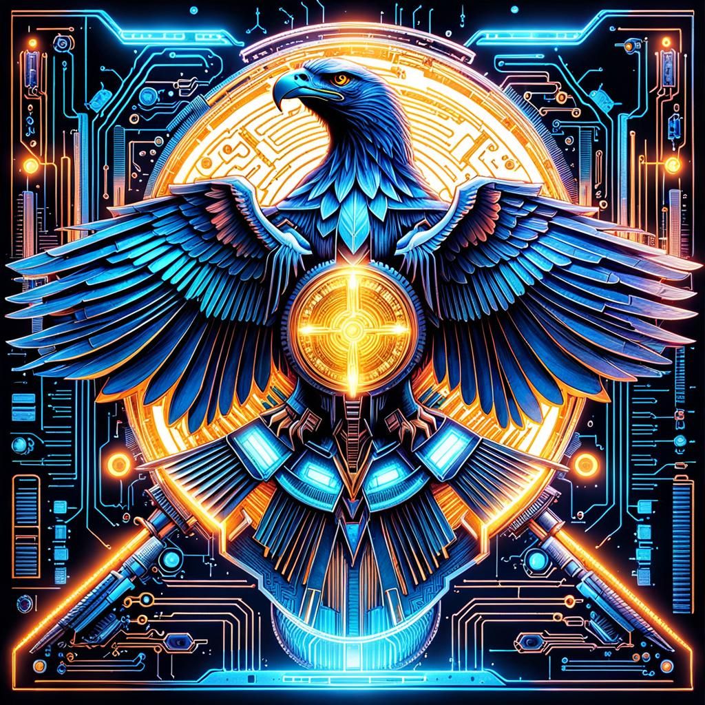 Cybernetic EAGLE - AI Generated Artwork - NightCafe Creator