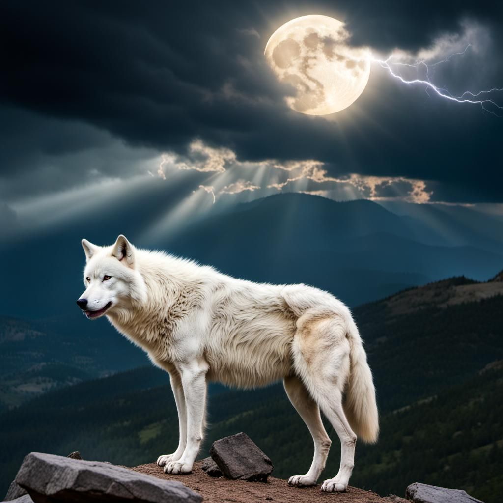 White Wolf - AI Generated Artwork - NightCafe Creator