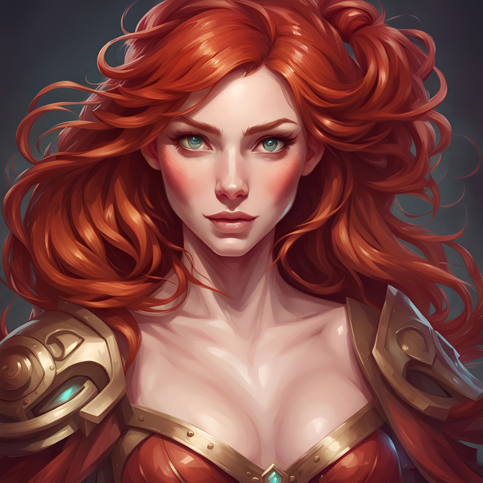 Hot Gorgeous Redhead Ai Generated Artwork Nightcafe Creator