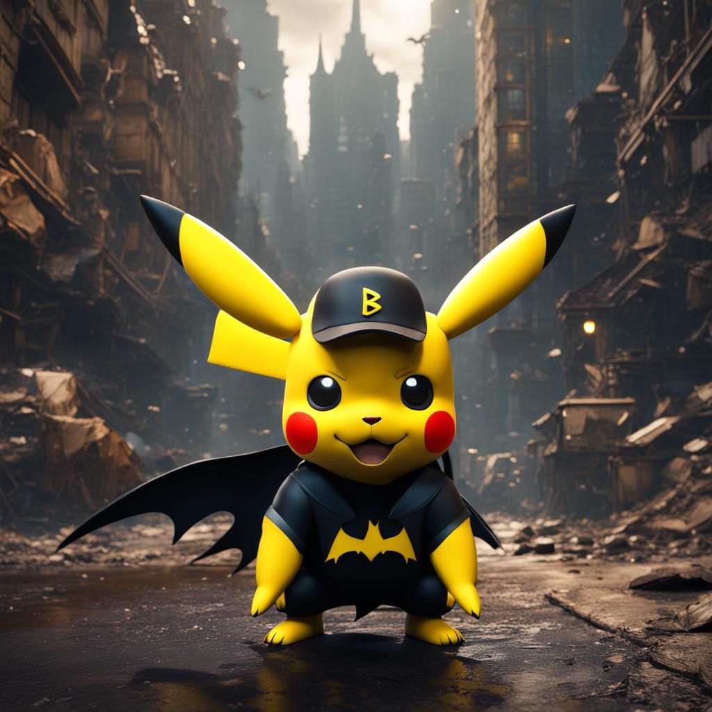 Pikachu Batman - AI Generated Artwork - NightCafe Creator