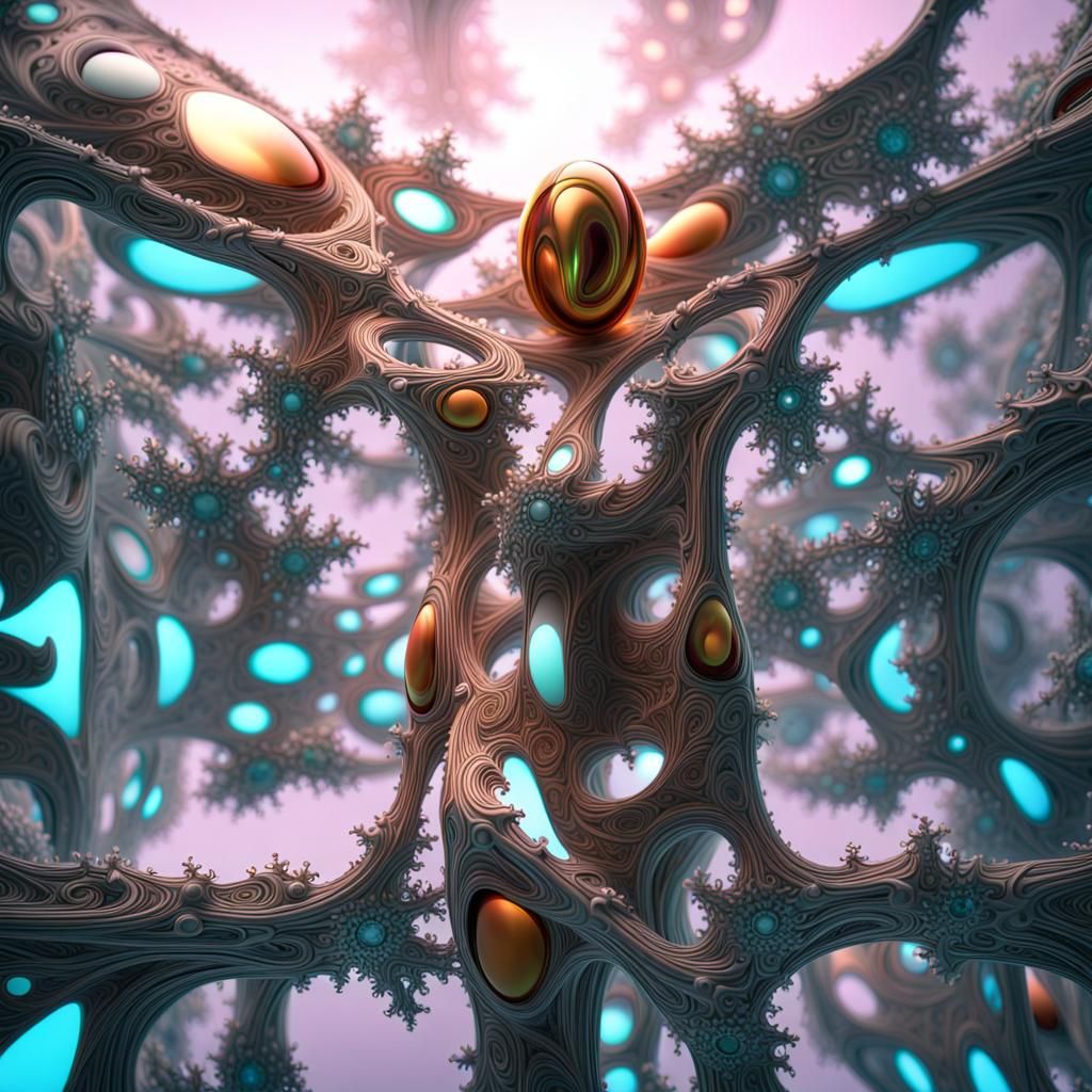 Quarternion Fractal - AI Generated Artwork - NightCafe Creator