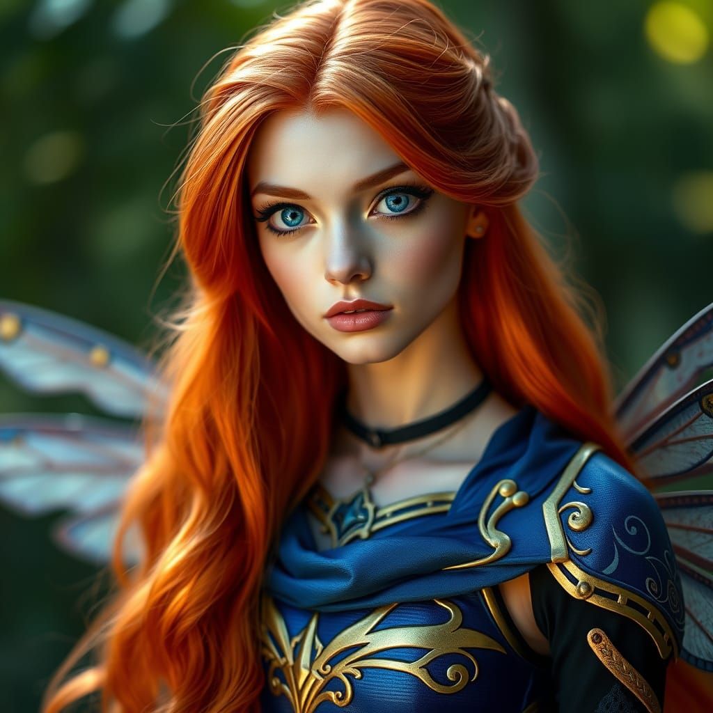 Live-action version of Bloom from Winx Club Long fiery red-orange hair ...