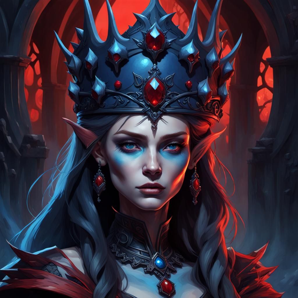 Dark elf queen - AI Generated Artwork - NightCafe Creator