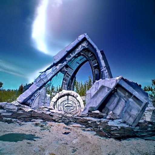 Active Stargate portal ruins - AI Generated Artwork - NightCafe Creator