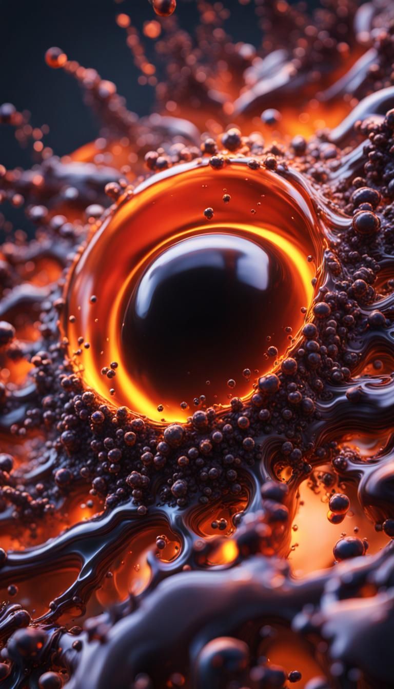 Ferro fluid - AI Generated Artwork - NightCafe Creator