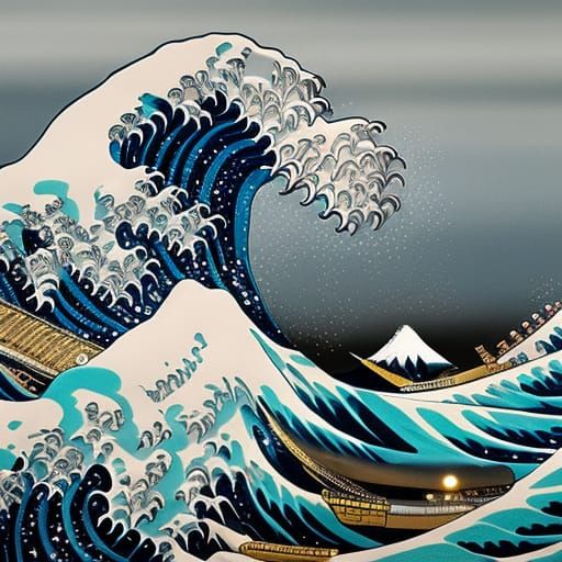 Great Wave 2 - AI Generated Artwork - NightCafe Creator