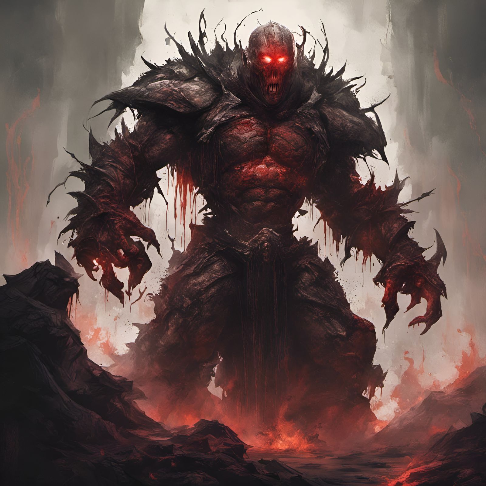 Blood juggernaut x Diablo x carnage, dark spawn comic theme, judge ...