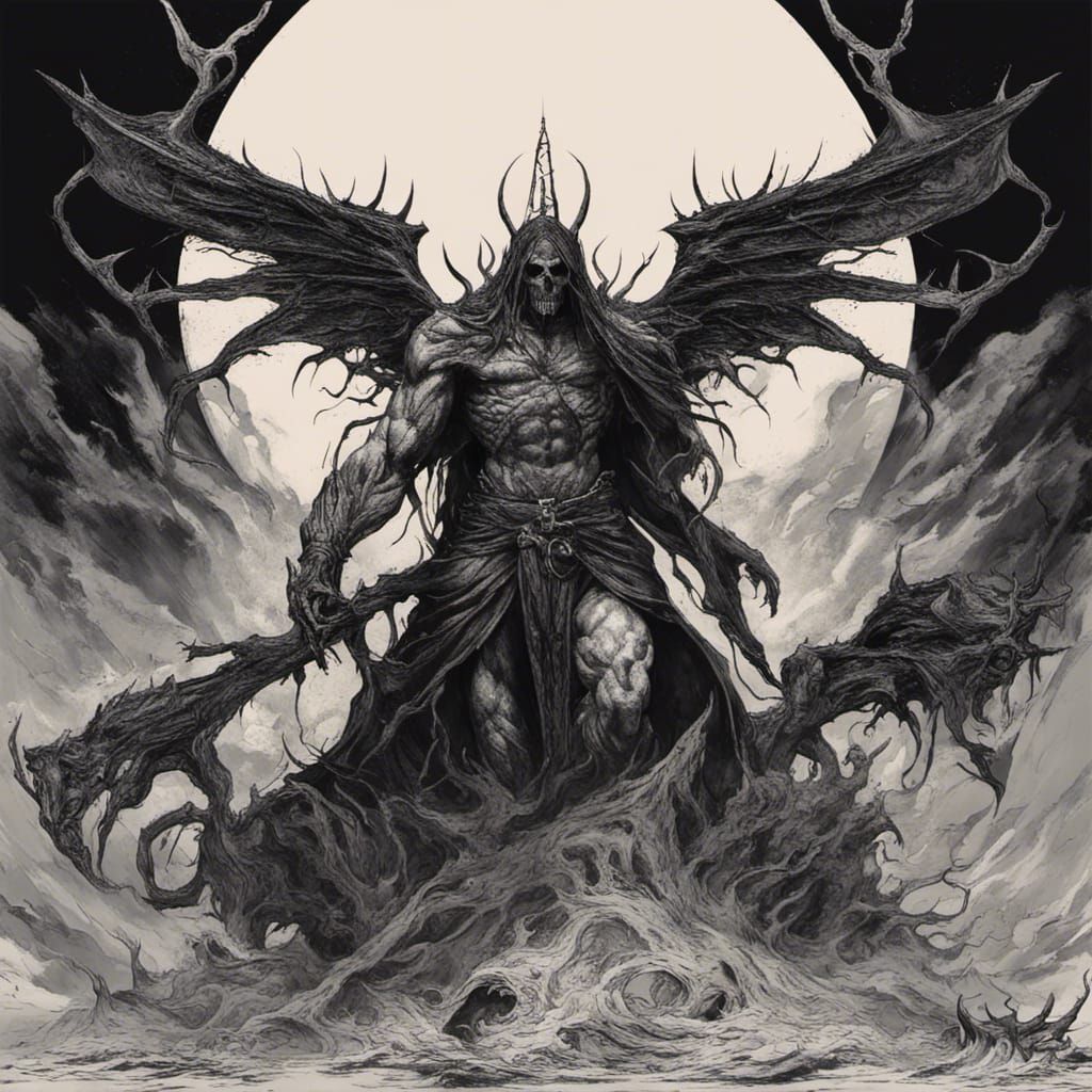 Unholy cosmic demon - AI Generated Artwork - NightCafe Creator