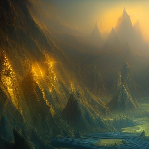 Genesis 2:11 - AI Generated Artwork - NightCafe Creator