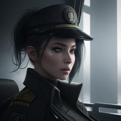Airship Bridge Officer - AI Generated Artwork - NightCafe Creator