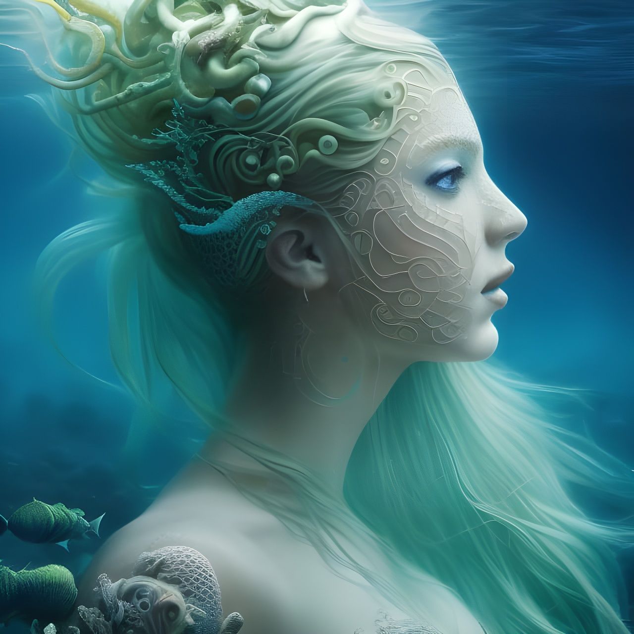 Deep Sea Siren - AI Generated Artwork - NightCafe Creator