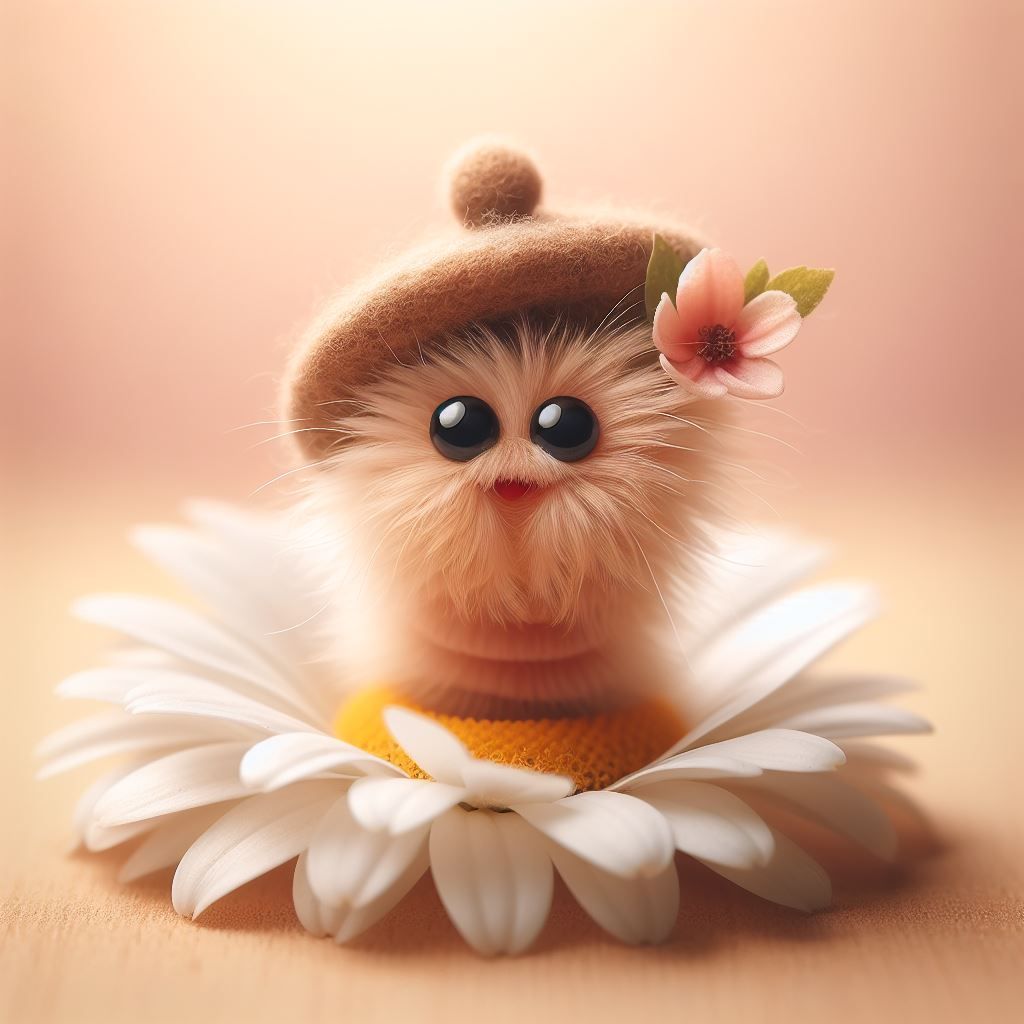 A Wee Flower Worm - AI Generated Artwork - NightCafe Creator