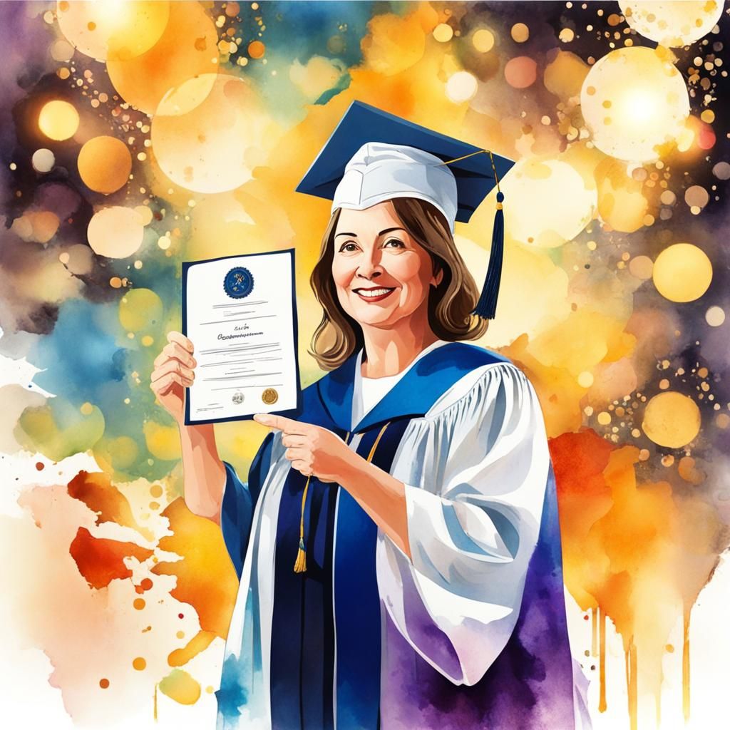 Capstone of Achievement - A Graduation Congratulation - AI Generated ...