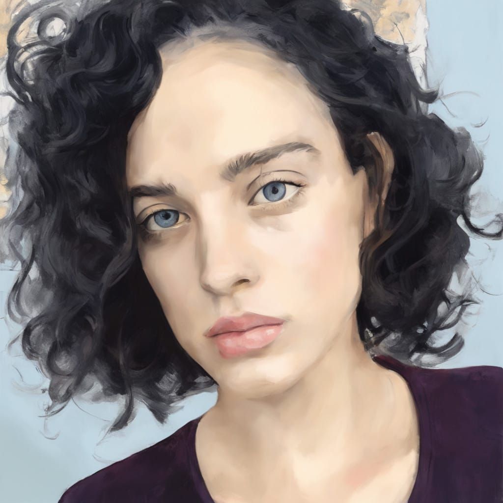 Impasto Art Responds to Picasso's Olga - AI Art