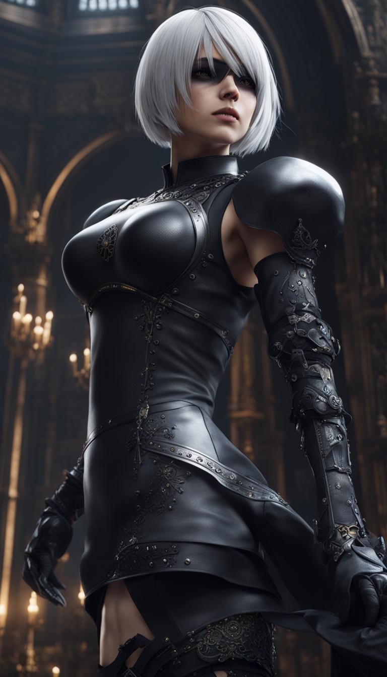 2B NieR Automata - AI Generated Artwork - NightCafe Creator