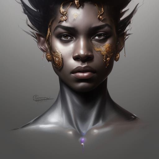 Beautiful black princes - AI Generated Artwork - NightCafe Creator