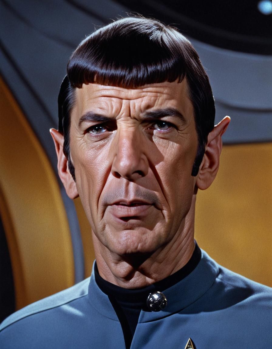 Mr Spock on the bridge of the Enterprise - AI Generated Artwork ...