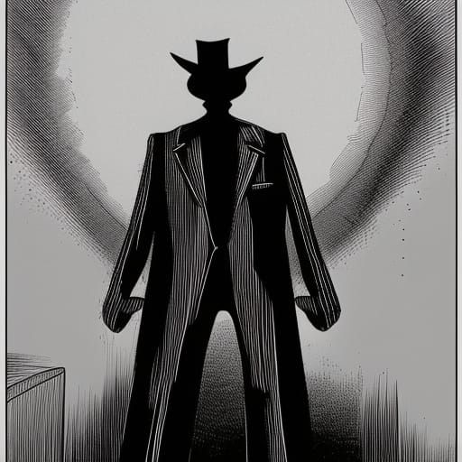 The Shadow Man - AI Generated Artwork - NightCafe Creator