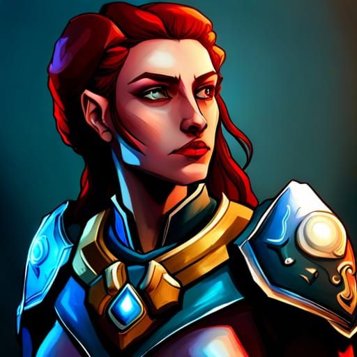 Lady aribeth, Paladin of order - AI Generated Artwork - NightCafe Creator