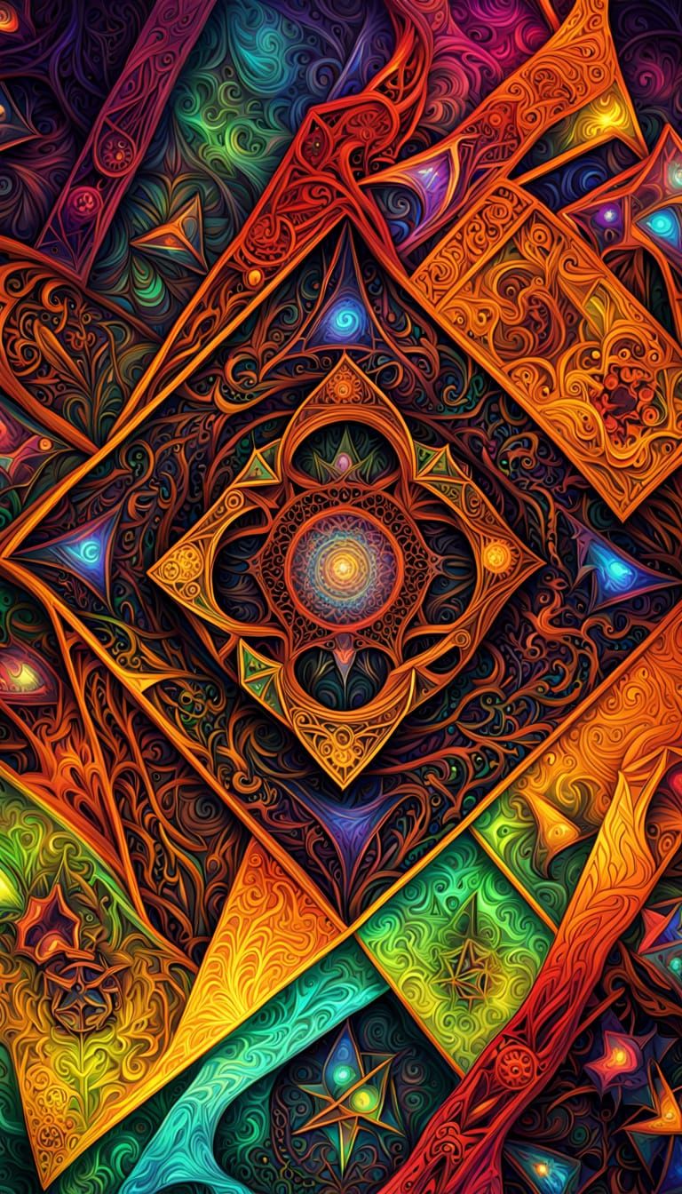 Extrapolate and Illuminate Four Separate Distinct... - AI Art