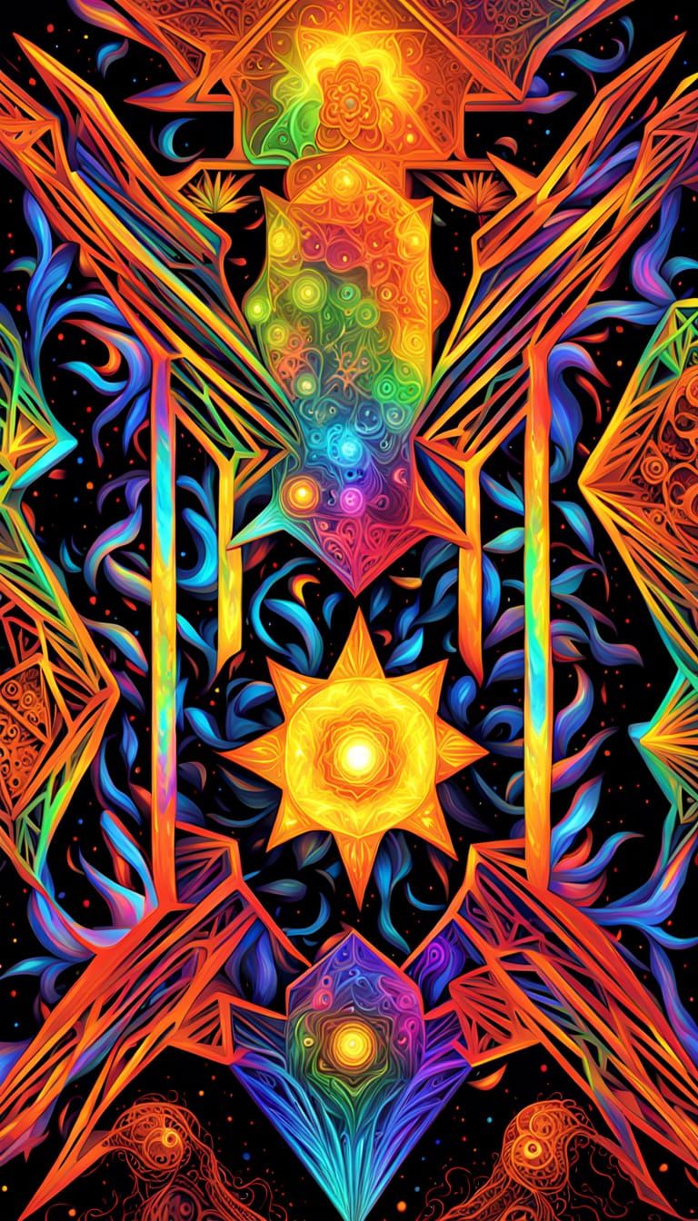 Extrapolate and Illuminate Four Separate Distinct... - AI Art