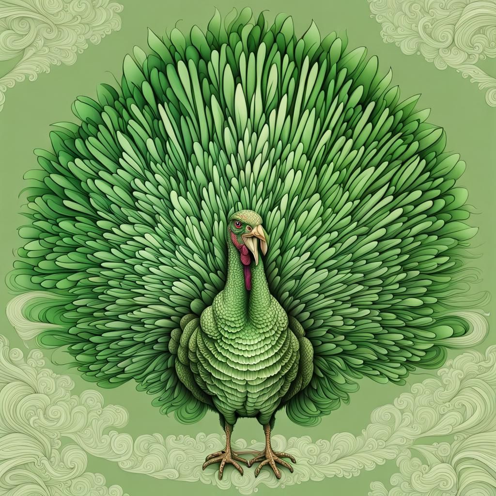 Green Turkey - AI Generated Artwork - NightCafe Creator