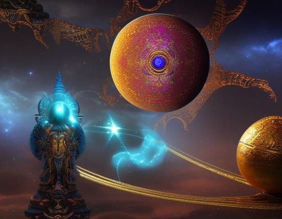 Cosmic Relics - AI Generated Artwork - NightCafe Creator