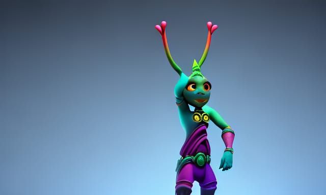 Funny alien - AI Generated Artwork - NightCafe Creator