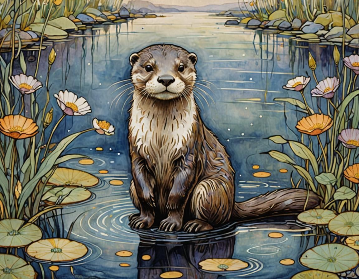 In the river - AI Generated Artwork - NightCafe Creator