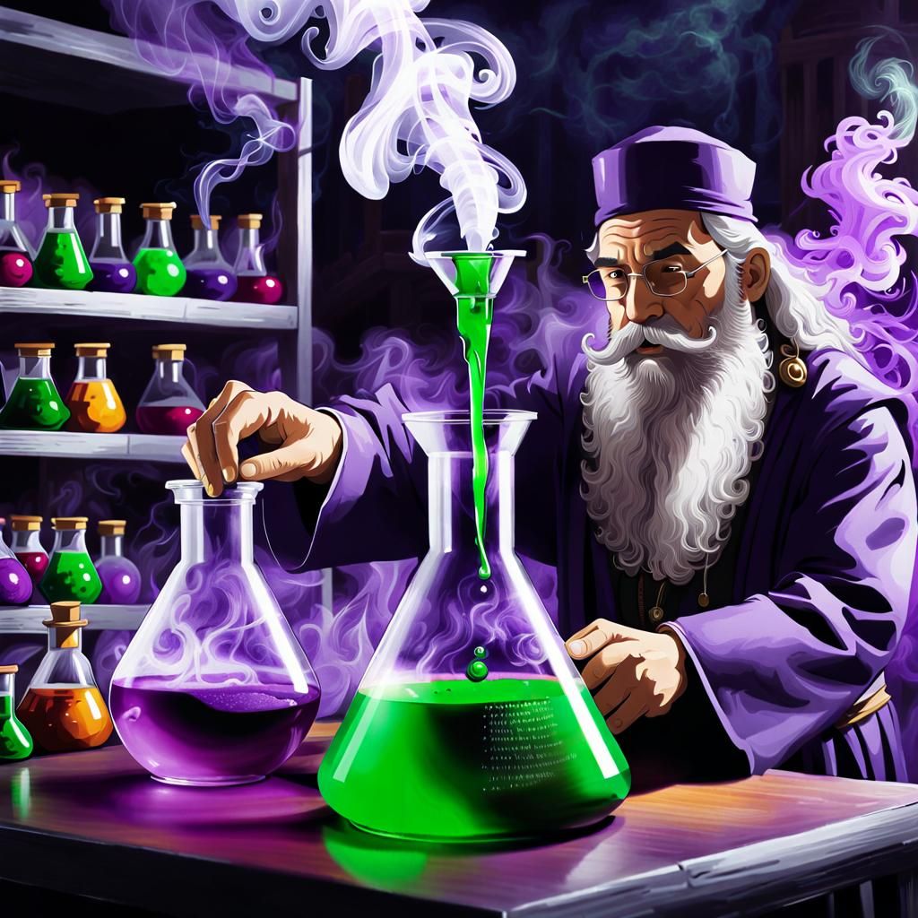The Wizard's Brew - AI Generated Artwork - NightCafe Creator