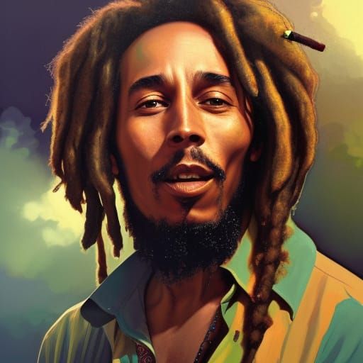 Rastafarian marley - AI Generated Artwork - NightCafe Creator
