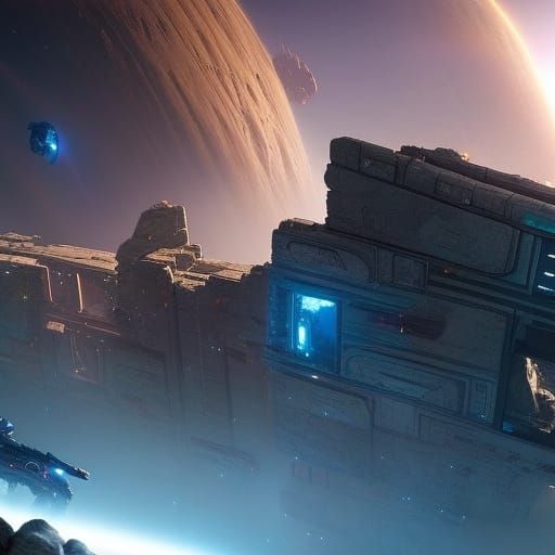 Space Ruins - AI Generated Artwork - NightCafe Creator