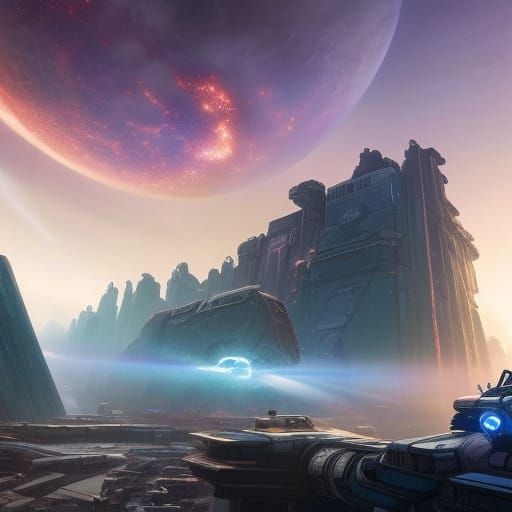 Space Ruins - AI Generated Artwork - NightCafe Creator