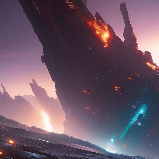 Space Ruins - AI Generated Artwork - NightCafe Creator