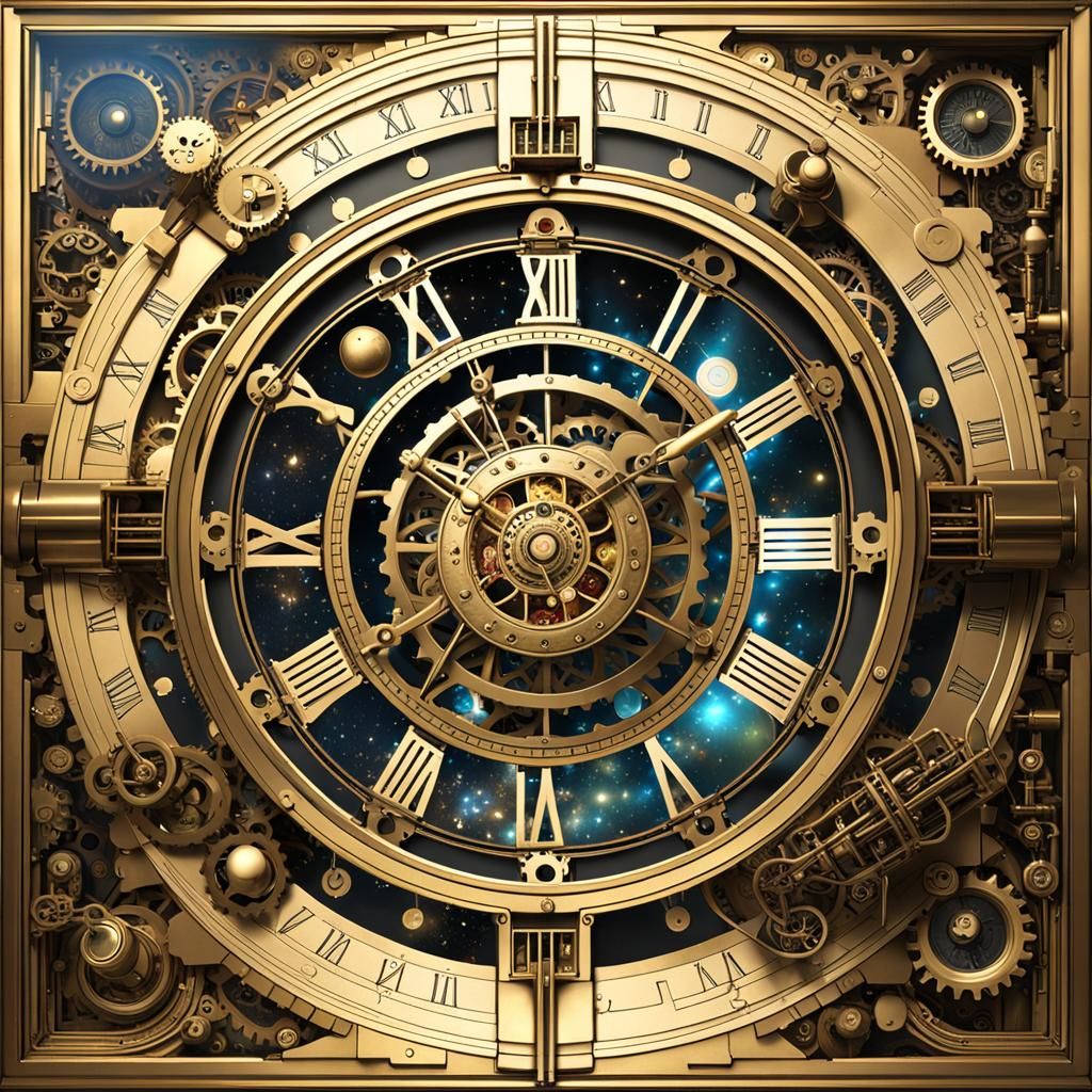 Astronomical clock goes to 13! - AI Generated Artwork - NightCafe Creator