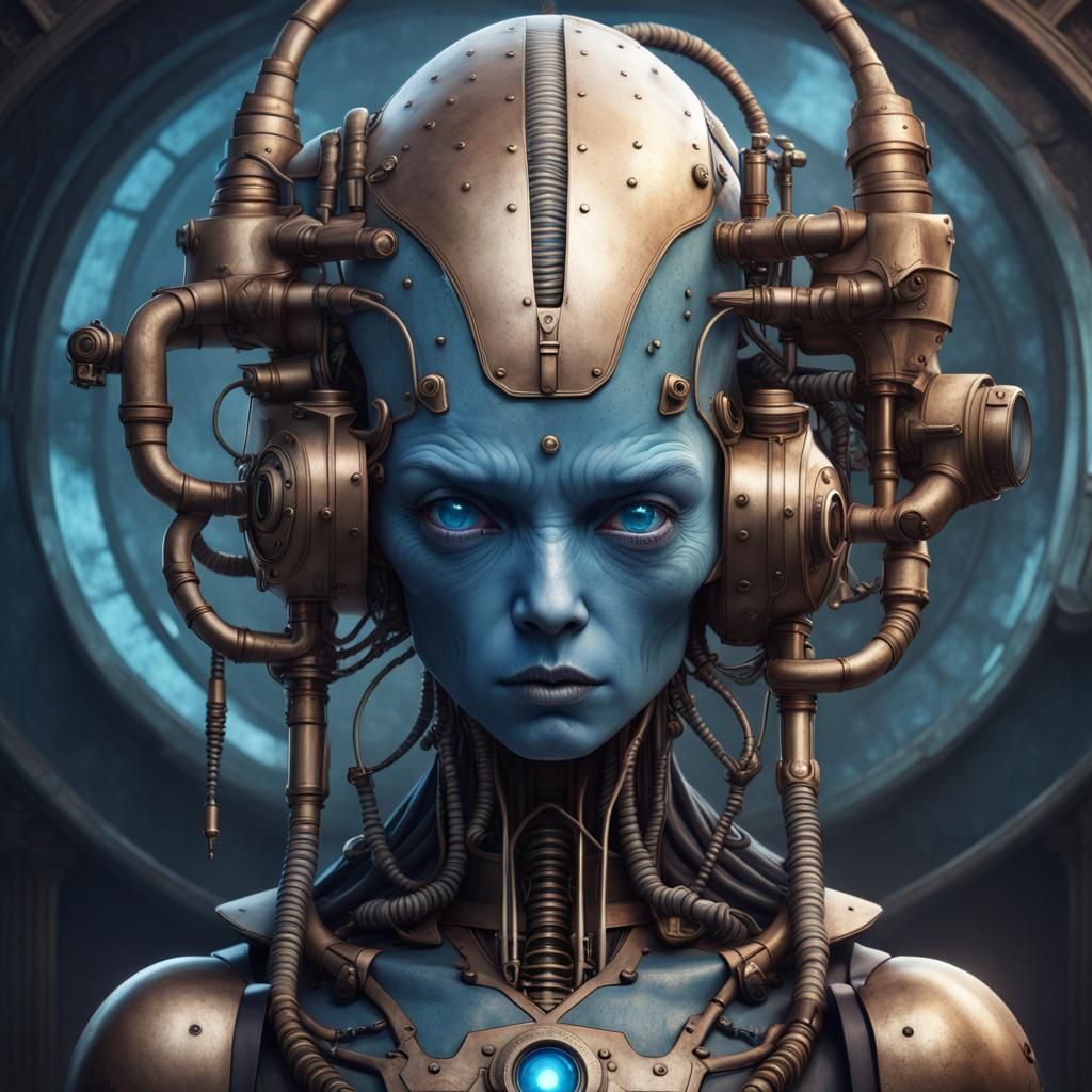 Alien Cyborg : r/nightcafe