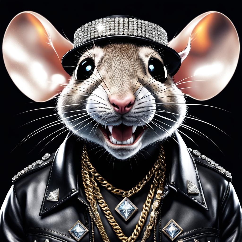 Michael the Rapper Mouse - AI Generated Artwork - NightCafe Creator