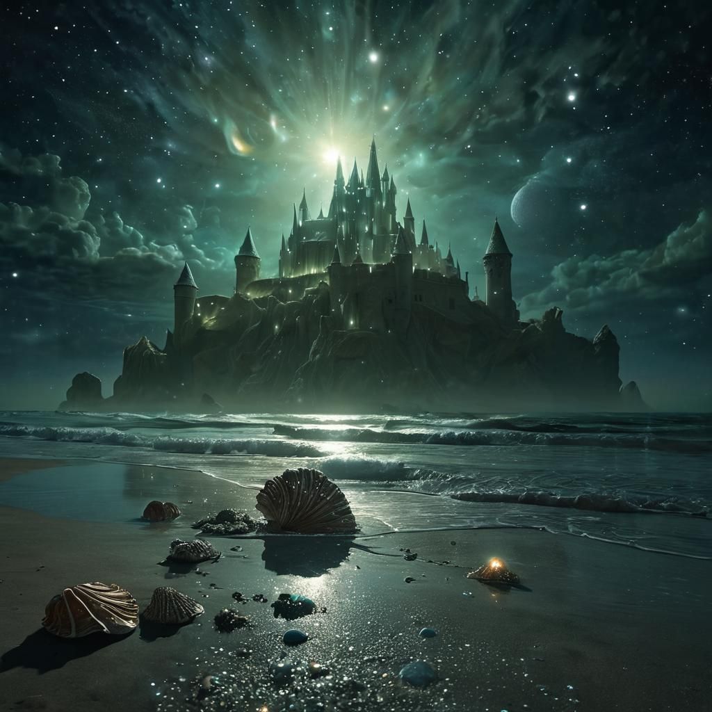 Castle by the Sea - Surreal Castle Rises from the Ocean in a...