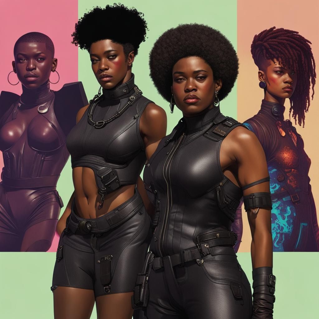 hair diversity, fat bodys, body diversity, Leather subculture, black panther party, queer ...