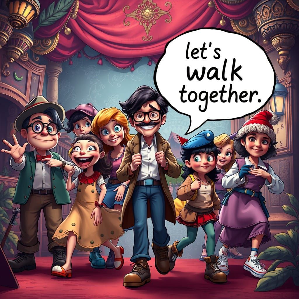 everyday characters in a comic - everyday characters in a c...