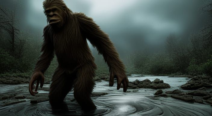 Neolithic Swamp Ape - AI Generated Artwork - NightCafe Creator