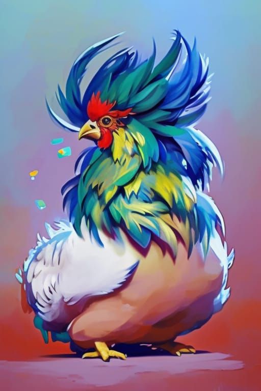 Beautiful Rooster - AI Generated Artwork - NightCafe Creator