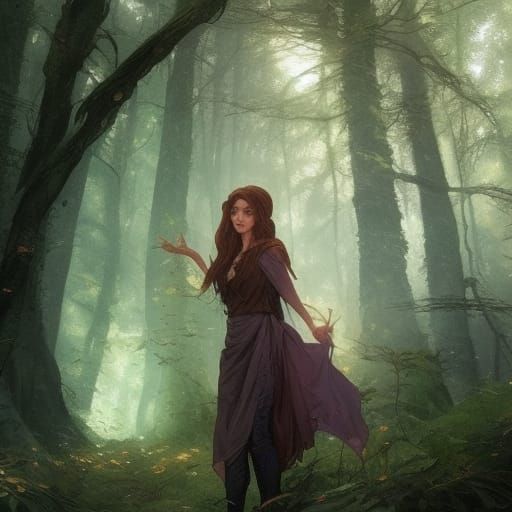 Irish Wizard in the forest. - AI Generated Artwork - NightCafe Creator