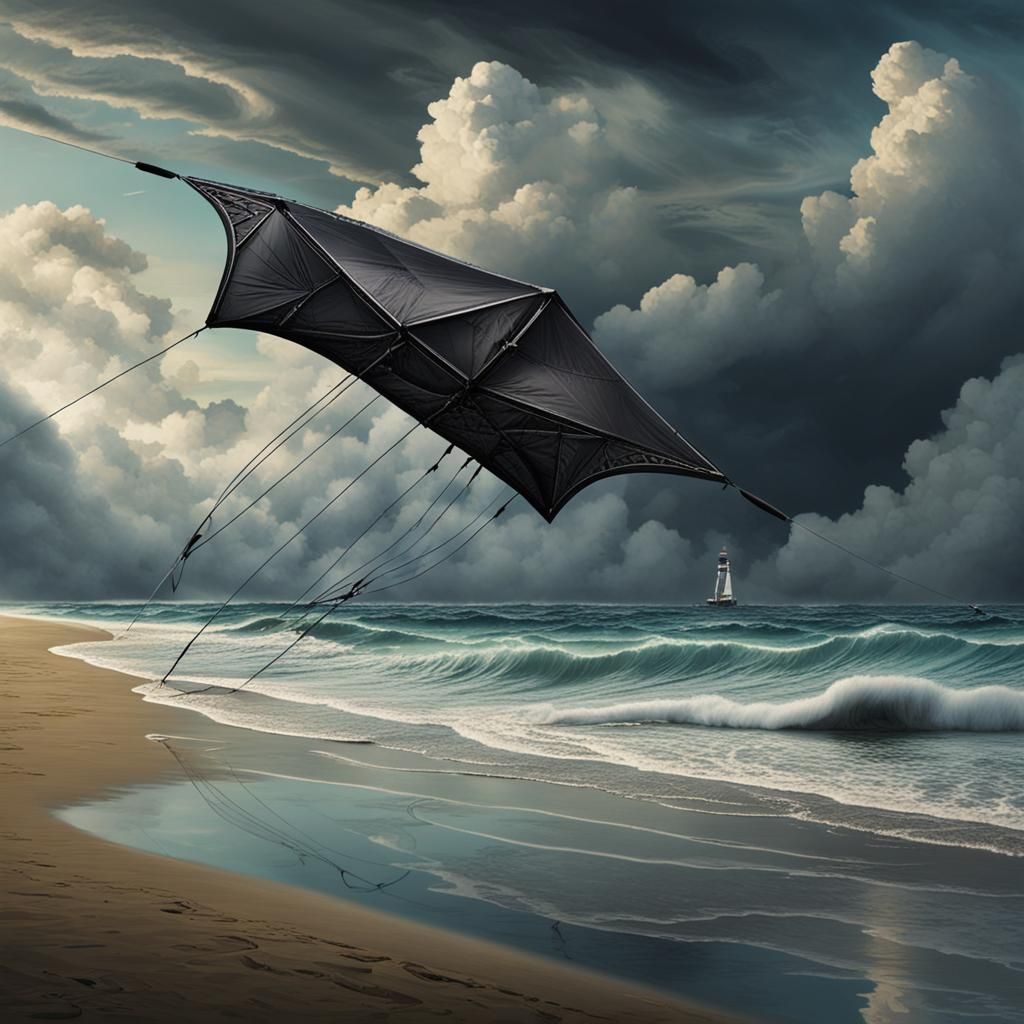 Dark Kite - AI Generated Artwork - NightCafe Creator