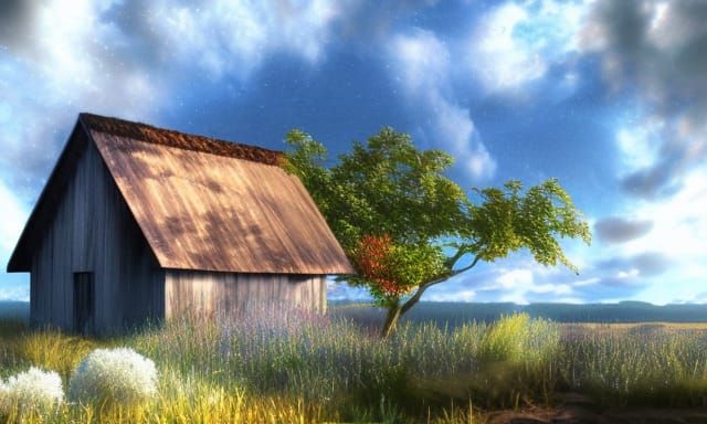 Barn - AI Generated Artwork - NightCafe Creator