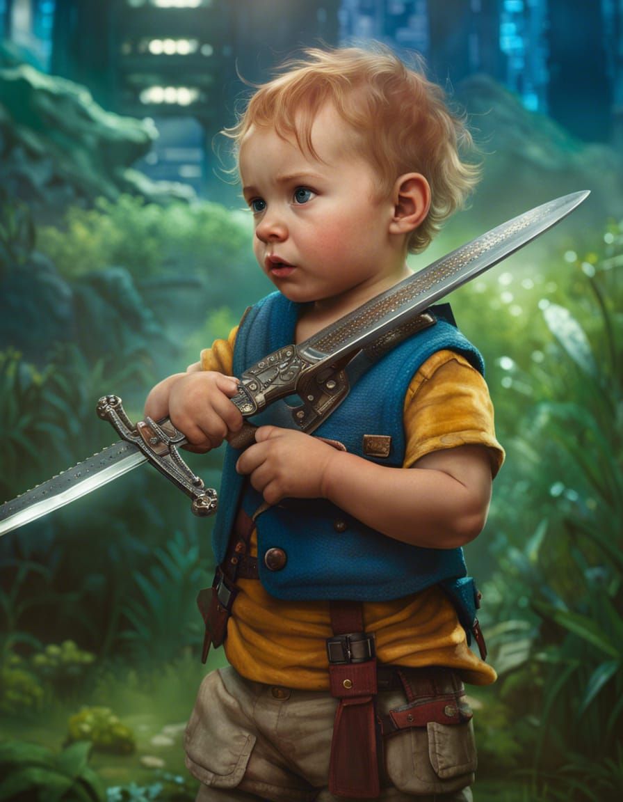 Archer, Baby Hero - AI Generated Artwork - NightCafe Creator