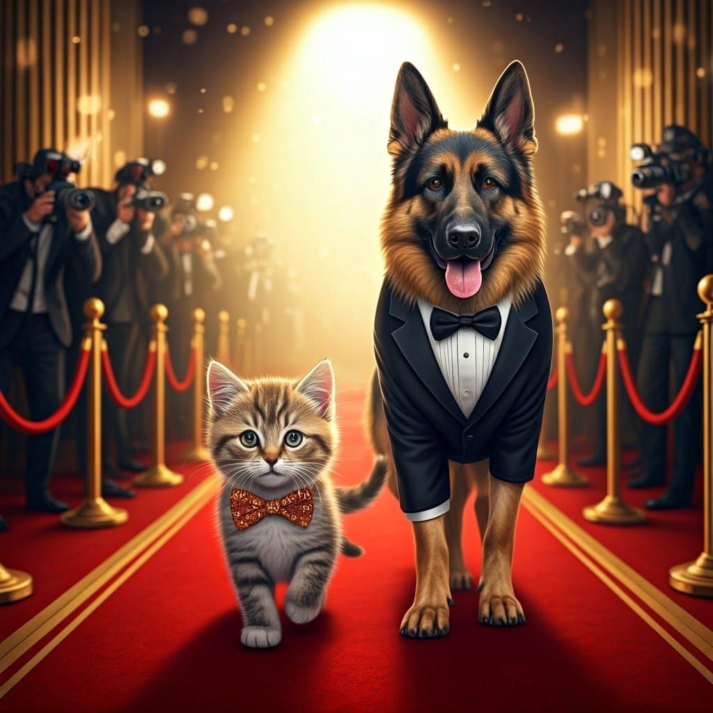 Red Carpet - Dapper Duo Struts Down the Red Carpet